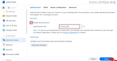 How To Setup QuickConnect In Synology NAS WinTips Org