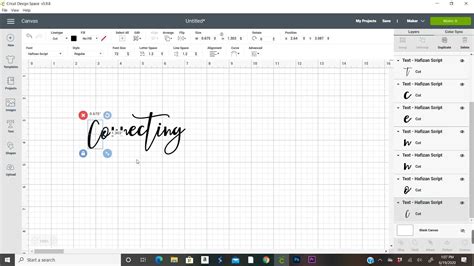 Connecting Script Cricut Fonts Glitter And Graze