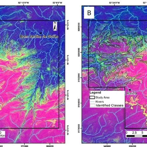 rgb color composition using relief morphometric parameters a and