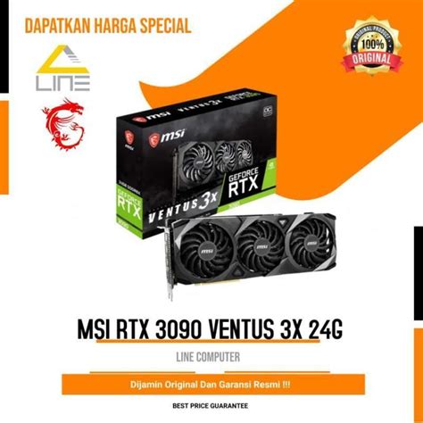 Jual Vga Msi Rtx Ventus X G Oc Geforce Rtx G Ventus Oc X Di Seller Line