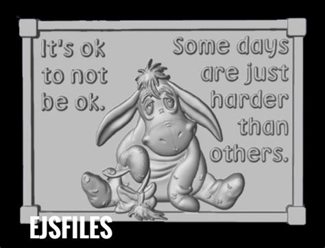 3d Stl File Eeyore Sign Ejs Files
