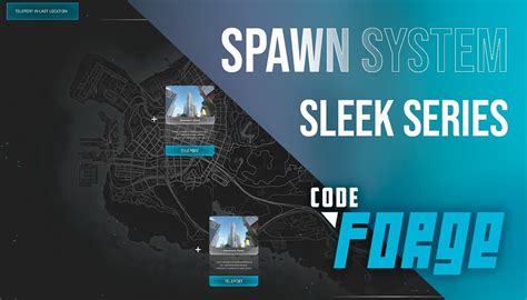 Sleek SPAWN SELECTOR With An Incredible Design With Dedicated Points For Jobs ESX QB FiveM