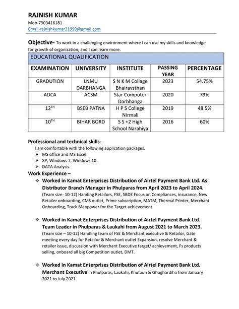 Rajnish Kumar On Linkedin Dear Hiring And Hr Team Im Looking For A Job Opportunity To Join An