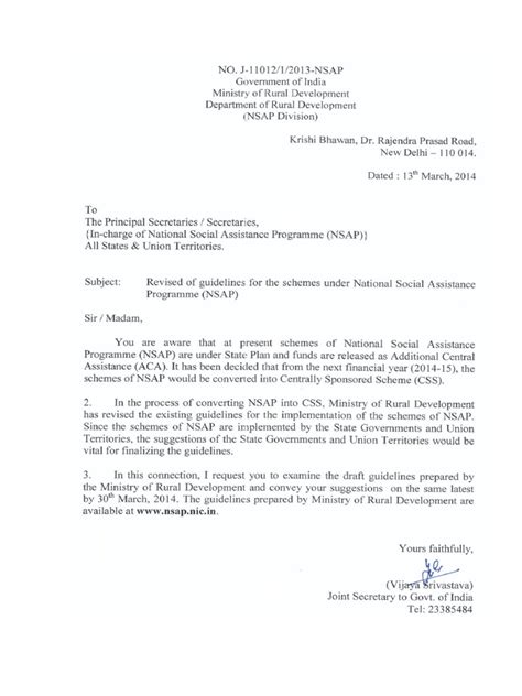 Nsap Revised Guidelines Gist Ceiling Of No Of Beneficiaries Pdf