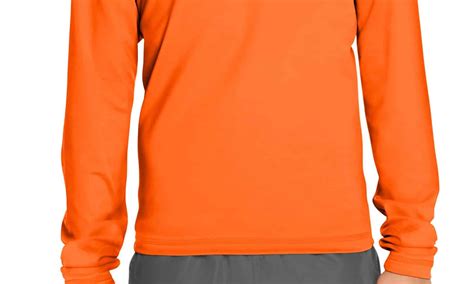 Rash Guard Long Sleeve Orange Wet Effect Inc