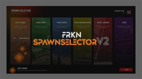Advanced UI Spawn Selector FRKN SPAWNSELECTORV FiveM Releases Cfx Re Community