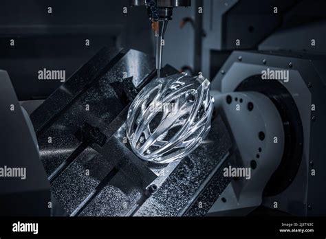 Metalworking Cnc Milling Machine Cutting Metal Modern Processing Technology Small Depth Of