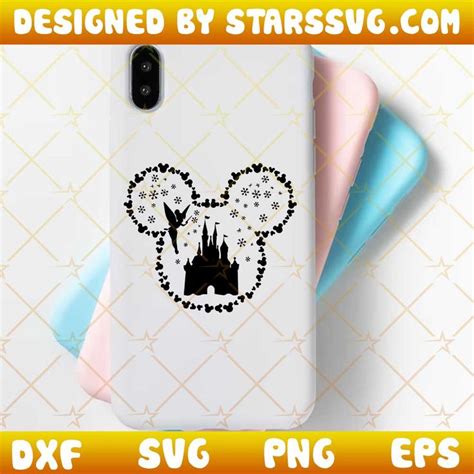 Disney Head Svg Disney Tinkerbell Mickey Head Svg Mickey Ears