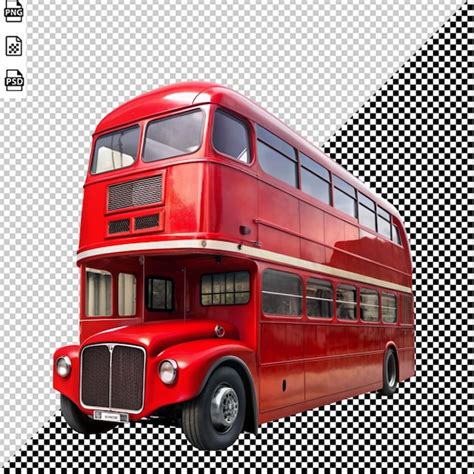 Double Decker Bus Premium Ai Generated Psd