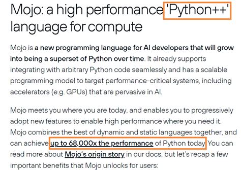 Mojo开放下载，声称比python快68000倍。 侘び茶