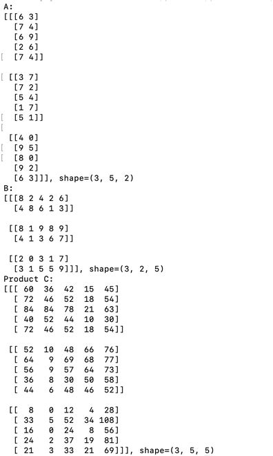 Numpy 3d Matrix Multiplication Geeksforgeeks