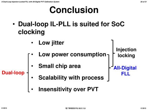 Ppt A Dual Loop Injection Locked Pll With All Digital Pvt Calibration