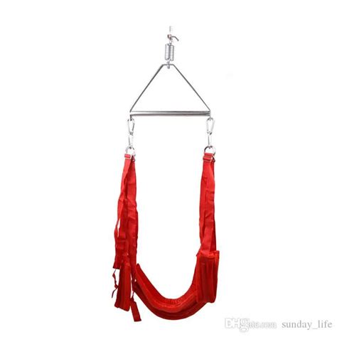 Red Adult Sex Swing Tripod Erotic Toysluxury Love Swing Chairsfetish