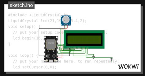 Lcd With Nodemcu Wokwi Esp32 Stm32 Arduino Simulator
