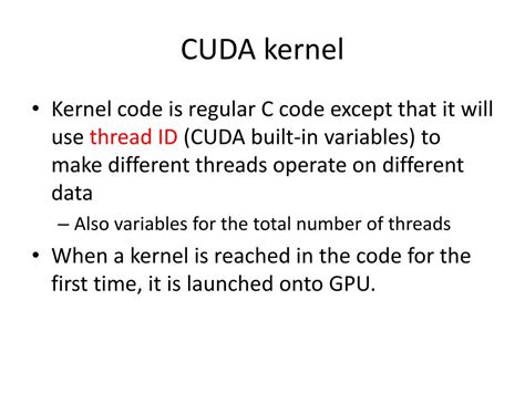 ppt gpu programming cuda powerpoint presentation free download id