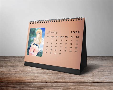 Booty Calendar Desk Calendar Anime Calendar Erotic Calendar Anime Girl Poster