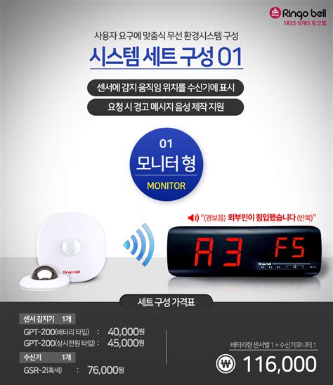 링고벨 스마트 센서감지 차임벨 시스템