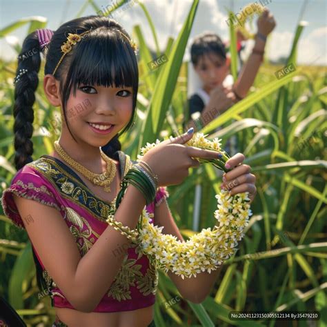 Ai创作图捧黄小米的女孩 傣族男孩女孩 少数名族少女 抱稻谷的女孩 黎族少女 傣族美少女 黎族少年 傣族少女 抱稻穗的女孩 黎族男孩女孩 稻谷丰收姐弟情深 傣族少女跳舞 黎族女孩 米节 傣家