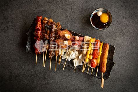 꼬치 꼬치구이 모듬꼬치 은행꼬치 떡꼬치 사진 이미지 일러스트 캘리그라피 메라키스튜디오작가