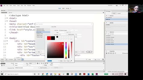 Responsive Coding In Dreamweaver Youtube