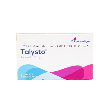 Talysto Tadalafil 20 Mg Caja X 1 Tabletas Bussie Baltra Axa Lo Tiene
