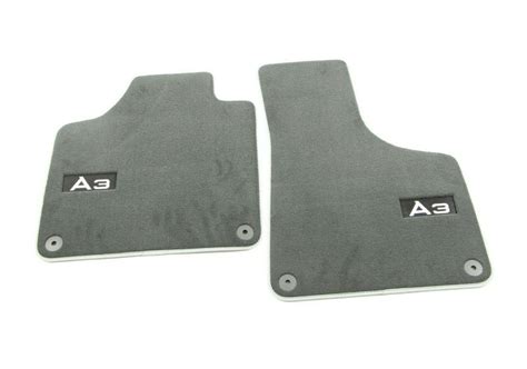 New Genuine Audi A3 09 13 Front Premium Black Textile Floor Mats Lhd