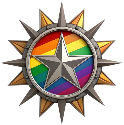 Love And Unity Emblem With A Beautiful Lgbtq Rainbow Symbol 55668858 Png