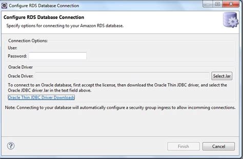 Amazon Web Services Which Oracle Jar File To Use With Aws Toolkit