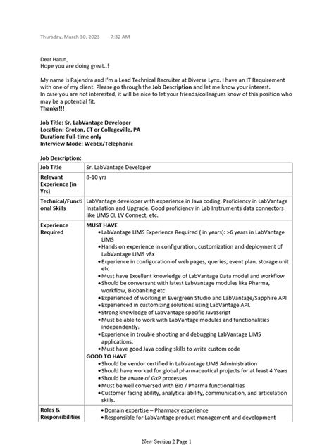 Lims Labvantage Developer1 Pdf