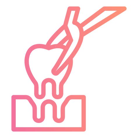 Tooth Extraction Generic Gradient Outline Icon
