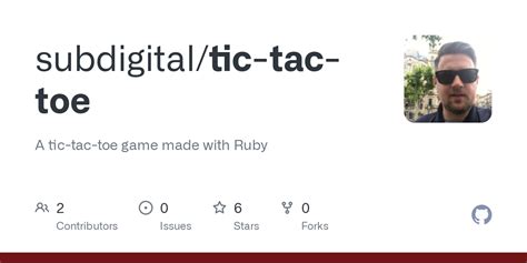github subdigital tic tac toe a tic tac toe game made with ruby
