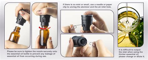 Waterless Diffuser For Essential Oil Aromatherapy Diffuser For Home With Battery