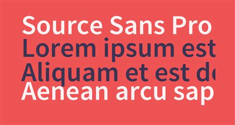 Source Sans Pro Semibold Free Font What Font Is