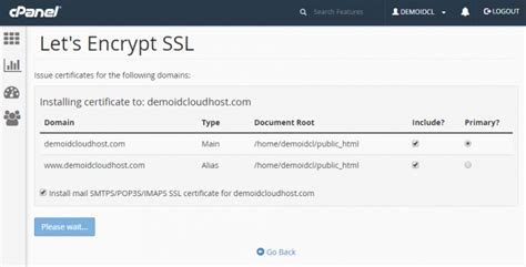 Cara Aktivasi Certificate SSL Let S Encrypt IDCloudHost
