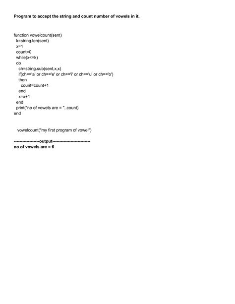 Programming In Lua String And Array Pdf