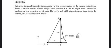 Solved Problem 2 Determine The Nodal Forces For The