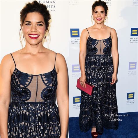 America Ferrera In Stella Nolasco At The 2017 Human Rights Campaign Gala