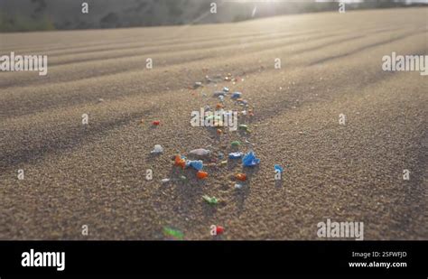 Pieces Of Microplastic On The Finger Primary And Secondary