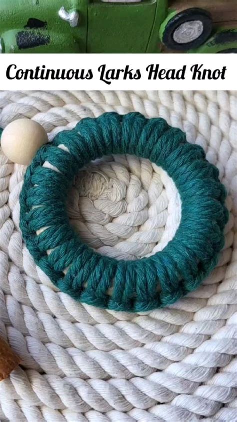 Macrame Continuous Larks Head Knot Tutorial Available On My Youtube