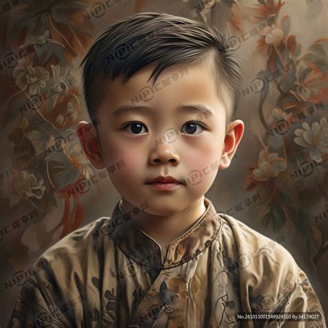 Ai创作图小男生寸头图 昵图网