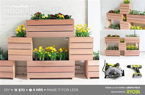 Homemade Modern Ep60 Stackable Planters