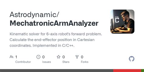 Github Astrodynamicmechatronicarmanalyzer Kinematic Solver For 6
