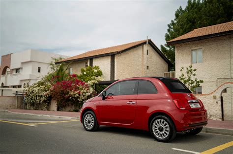 Rent Fiat 500 Cabrio Red In Dubai Convertible Octane Car Rental Dubai