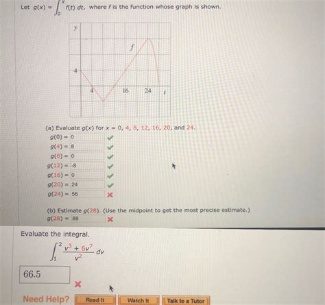 Solved Let G X F T Dt Where F Is The Function Whose Chegg Com