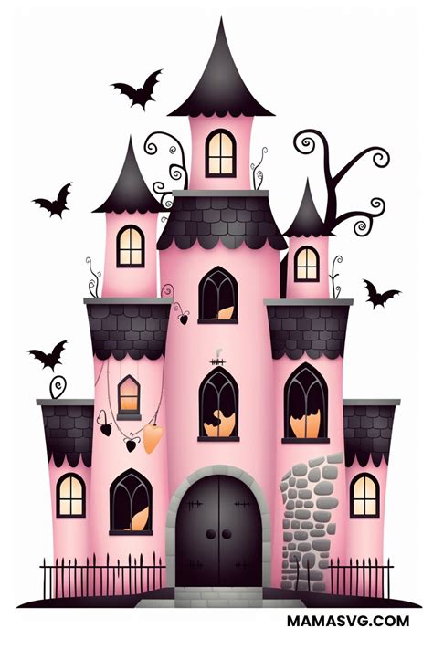 Free Halloween Dreamy Castle Clipart