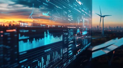 Wind Energy Data Visualization Premium AI Generated Image