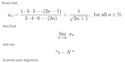 solved prove that in 1 3 5 2n 1 2 4 6 2n 1 v2n