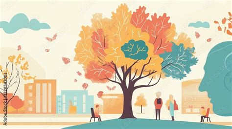 Stock Illustration „comprehensive Overview Of Cognitive Decline And Its