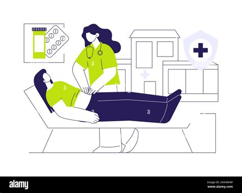 abdominal exam abstract concept vector illustration stock vector image