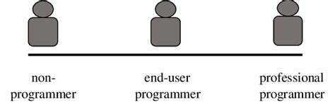 Non Programmer To End User To Professional Programmer Scale Adapted